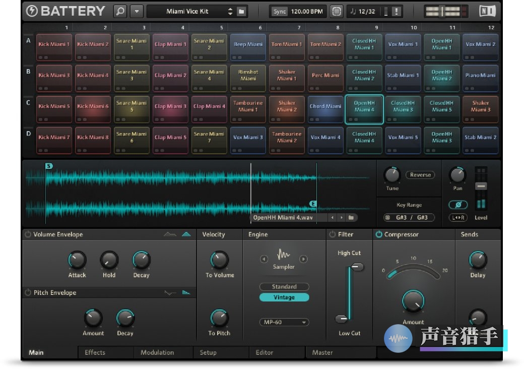电池鼓音色库更新！Native Instruments Battery Now Library v1.0.20 BATTERY | 声音猎手
